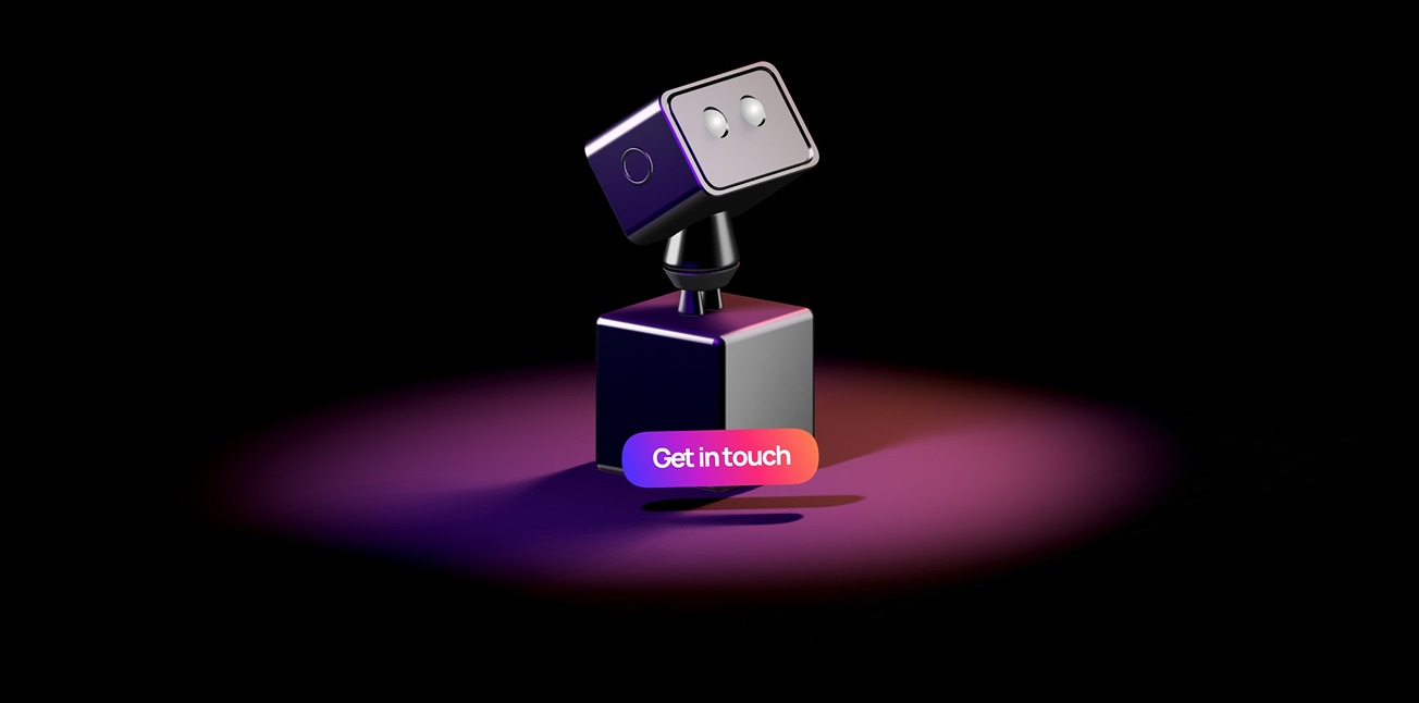 Robot follow cursor for landing page