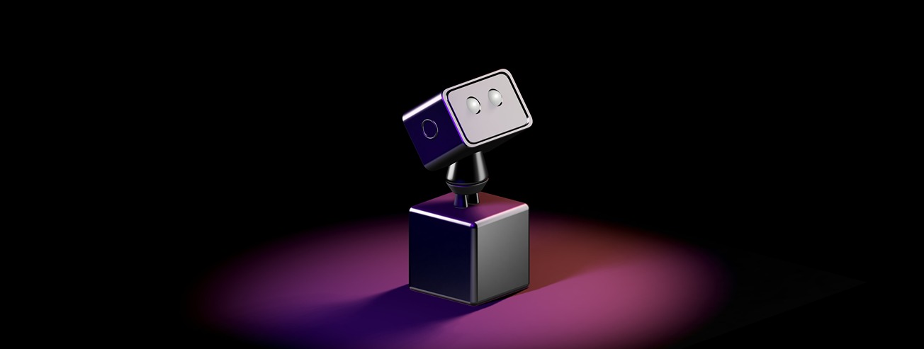 Robot follow cursor for landing page