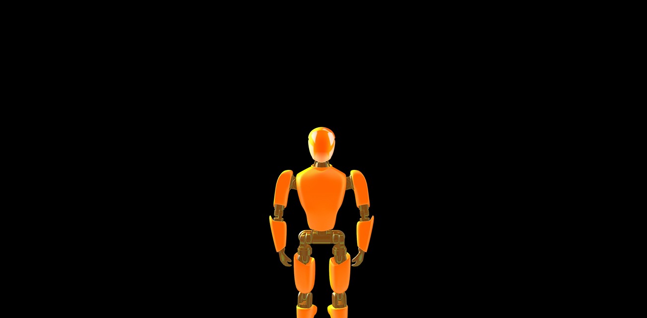 NEXBOT - robot character concept orange