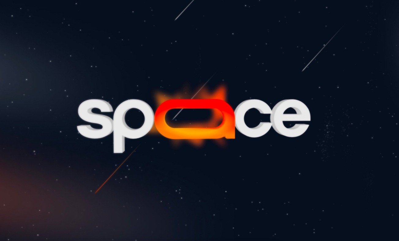Space particles animation